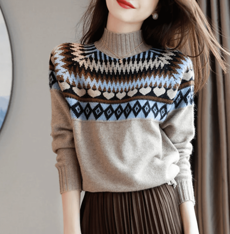 Geometric Print Sweater – Ali Specials